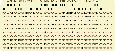 (Standard 80 Column Punch Card)